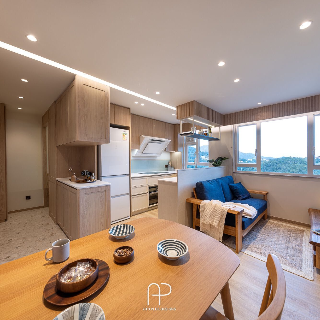 【日式簡約和風設計：多層次溫暖居家空間】- 康華苑 - am PLUS Designs